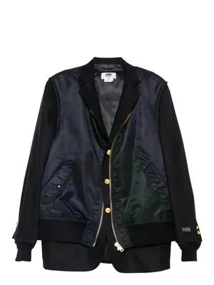 Junya Watanabe Satin-finish Bomber Jacket - Blue
