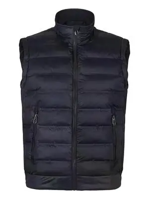 JOOP! Quilted Zip-up Gilet - Blue