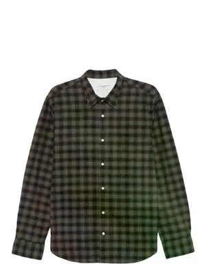 Officine Générale Check-print Shirt - Green