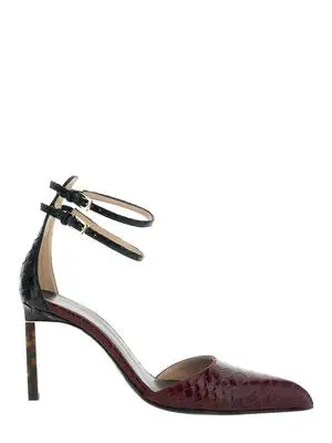 TOM FORD Ankle Strap Stiletto Heel Pumps - Red