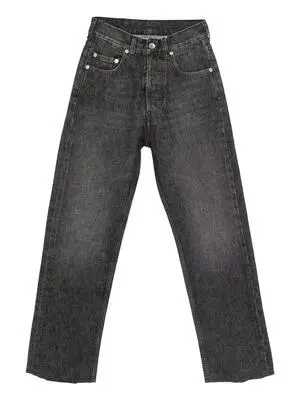 MAISON MARGIELA Frayed Straight-leg Jeans - Black