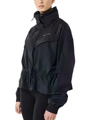 P.E Nation Shelter Funnel-neck Oversized Jacket - Black