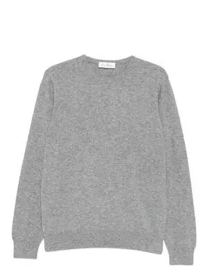 DELLA CIANA Crew-neck Fine Knit Sweater - Grey