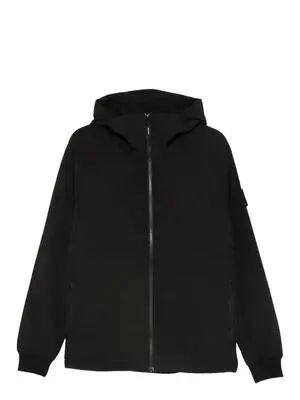WEEKEND OFFENDER Patch-detail Hooded Jacket - Black