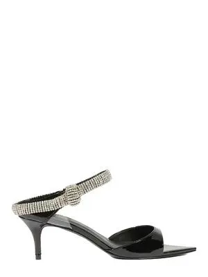 Schutz Embellished Heeled Sandals - Black