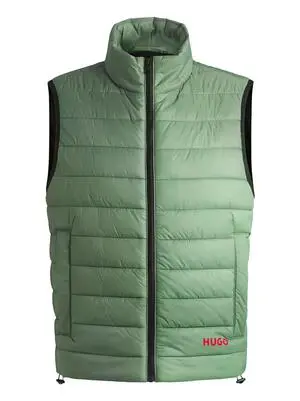 Hugo Padded Zip Gilet - Green