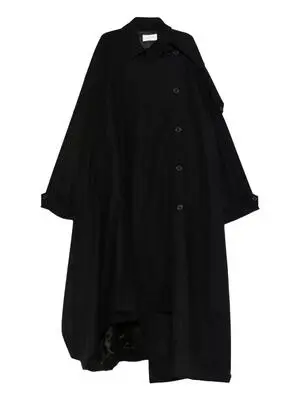 THE NINA STUDIO Asymmetric Coat - Black