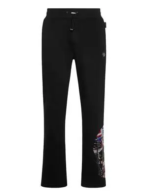 Philipp Plein Embellished-skull Track Pants - Black
