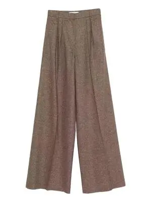 Max Mara Pleat-detail Trousers - Brown