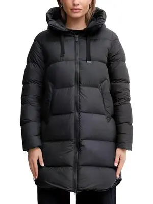 BOMBOOGIE Geneva Hooded Padded Coat - Black
