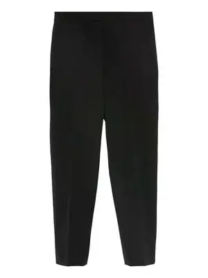 Max Mara Pressed-crease Trousers - Black