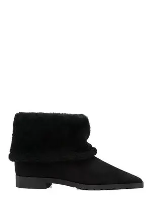 TOTEME Fold-down Shearling Boots - Black