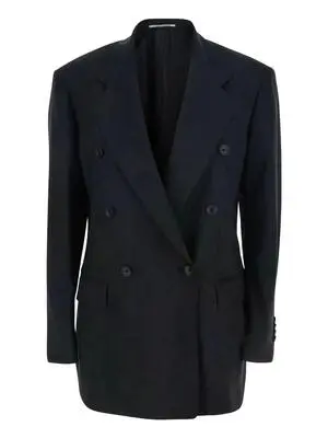 Tagliatore Notched-lapel Double-breasted Jacket - Black