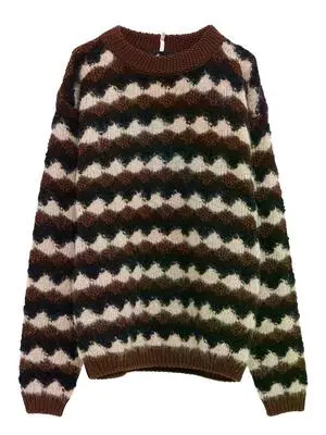 Moncler Textured Knit Sweater - Brown