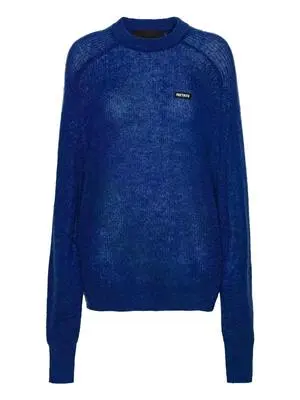 Remain Birger Christensen Logo-patch Sweater - Blue