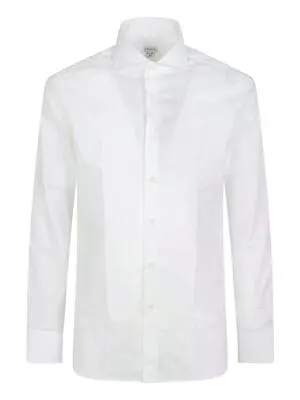 ORIAN Long-sleeve Cotton Shirt - White