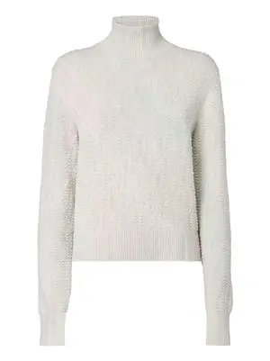 Fendi Textured Turtleneck Sweater - Neutrals