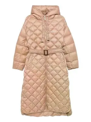 Max Mara Hooded Quilted Coat - Neutrals