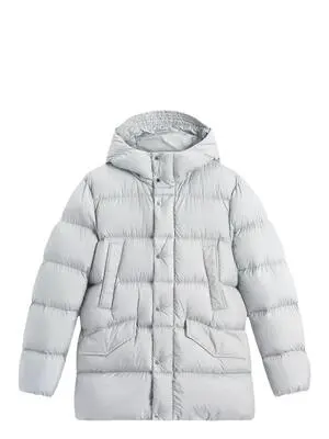 Woolrich Hooded Puffer Jacket - Grey