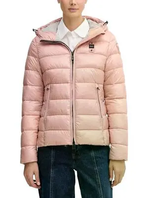 BLAUER. Hooded Padded Jacket - Pink