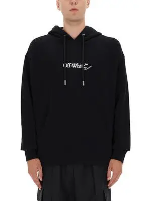 Off-White Sweatshirt With Logo - Black