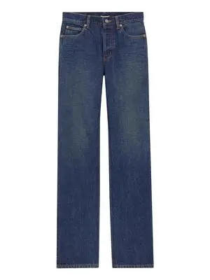 Saint Laurent Low Waist Nico Jeans - Blue