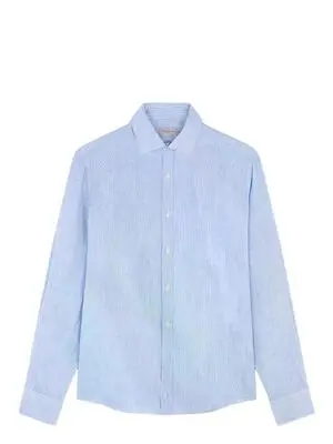 Paul & Shark Long-sleeve Striped-pattern Shirt - Blue