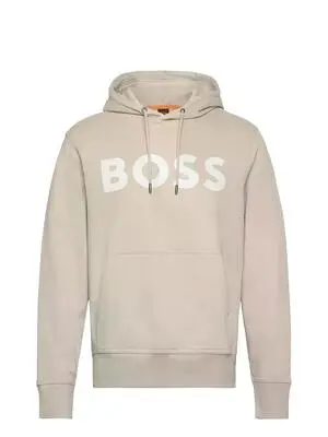 BOSS Logo-print Hoodie - Neutrals