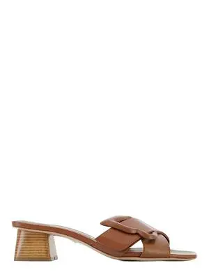 SOPHIA WEBSTER 50mm Blair Buckle Heeled Sandals - Brown