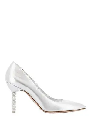 SOPHIA WEBSTER 85mm Jasmine Embellished Pumps - Silver