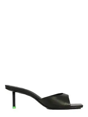 Schutz 70mm Dethalia Pin Square-toe Heeled Sandals - Black