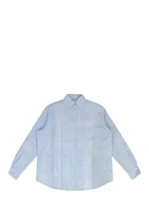 WHO DECIDES WAR BY EV BRAVADO Striped Shirt - Blue