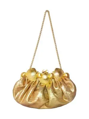 SARAH’S BAG Aurora Seashell Chain Clutch Bag - Gold