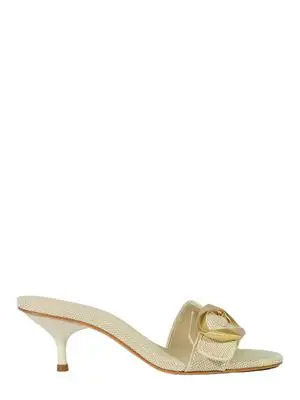 Schutz 55mm Olga Buckle Heeled Sandals - Neutrals
