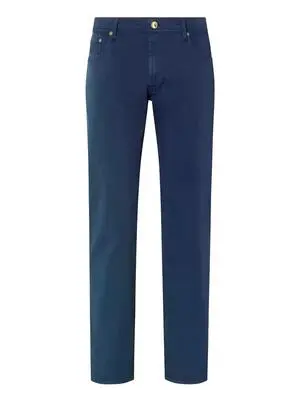 Corneliani Gabardine Trousers - Blue