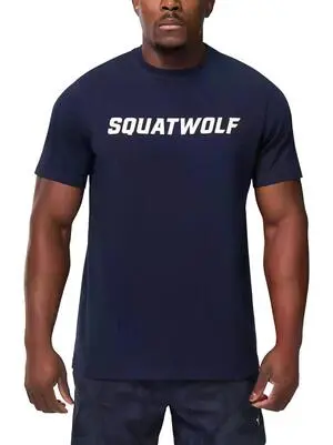 SQUATWOLF Logo Crewneck T-shirt - Blue