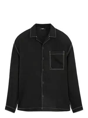 HOMIES MARBELLA Pocket-stitching Shirt - Black