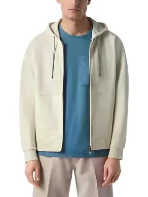 Corneliani Paneled Zip-up Hoodie - Neutrals