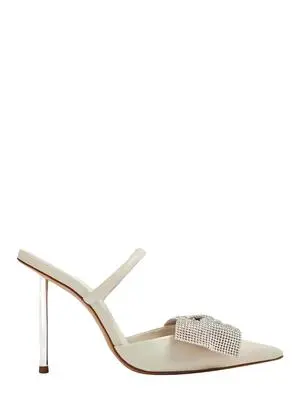 Schutz 100mm Leather Heeled Sandals - Neutrals
