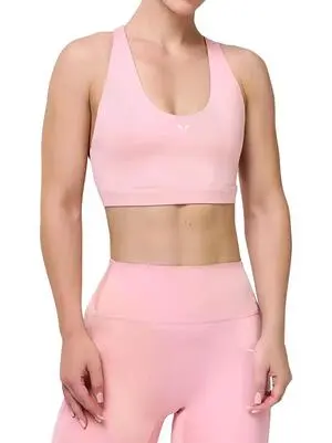 SQUATWOLF Cross-strap Sports Bra - Pink
