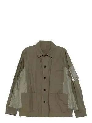 Sacai Button-down Jacket - Green