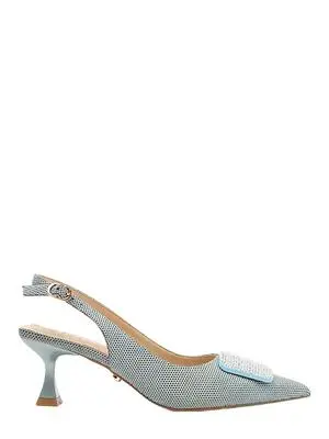 TWENTY FOURHAITCH 60mm Gemelli Buckle Strap Pumps - Blue