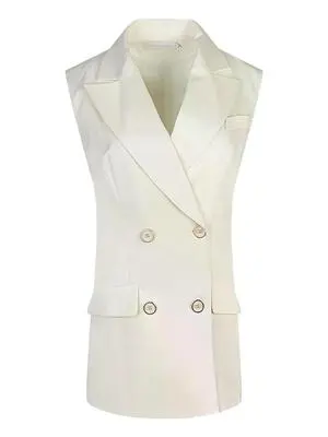 ANNE FONTAINE Orfevre Double-Breasted Gilet