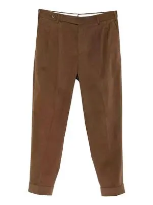 PT TORINO Straight-leg Tailored Trousers - Brown