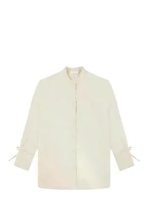 GLANSHIRT Tie-cuff Linen Shirt - Neutrals