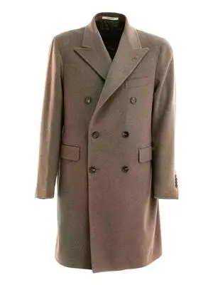 Tagliatore Double-breasted Coat - Brown