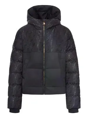 Fendi FF-Motif Hooded Jacket Black