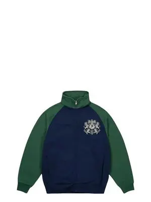 PALACE Crest Sweat - Navy Blue/racey Green