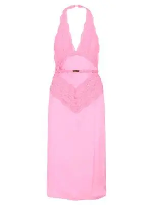 Gucci Silk Satin Midi Dress - Pink