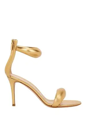 GIANVITO ROSSI Bijoux Nappa Silk Sandal 85mm - Gold
